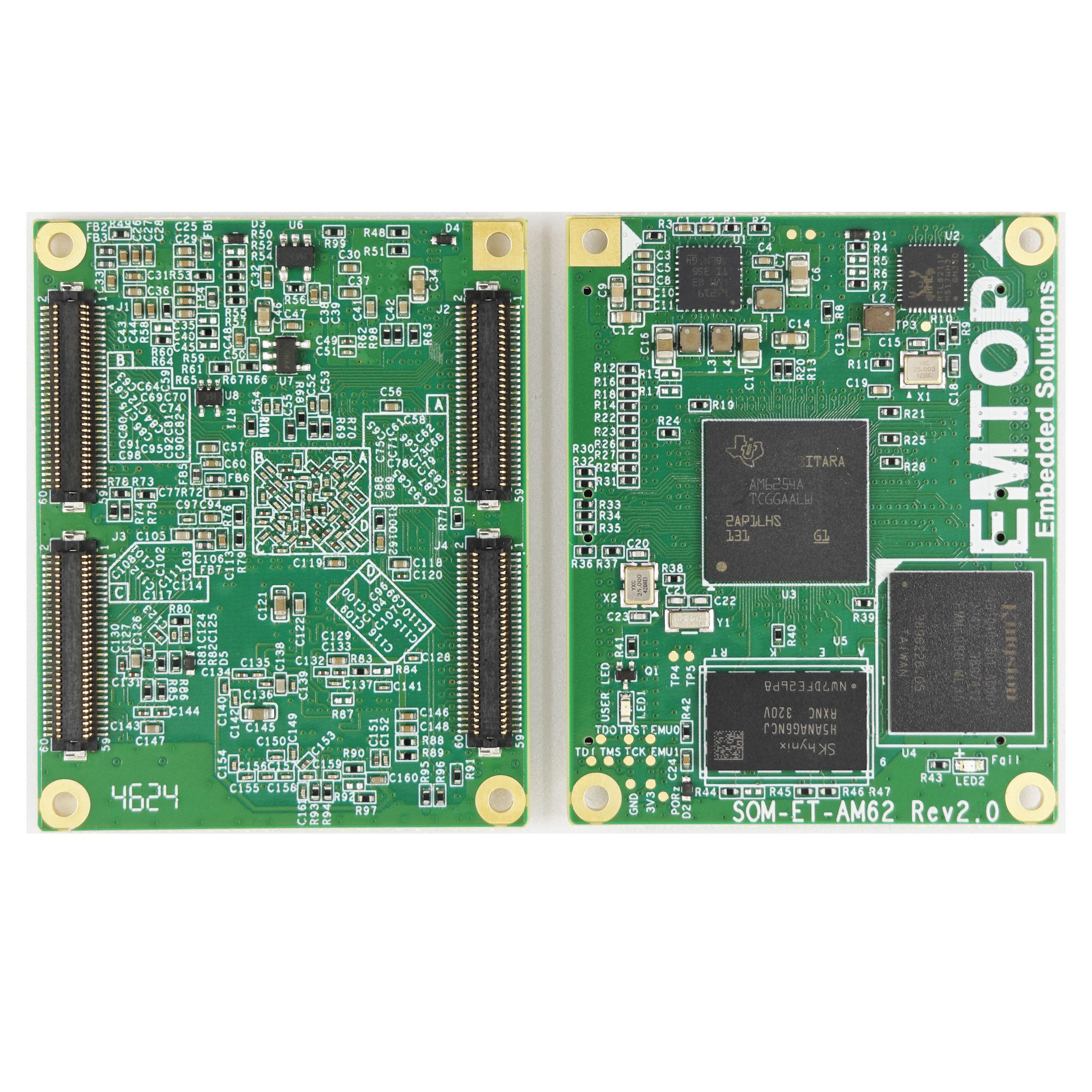 SOM-ET-AM62,TI AM6254 SoM,2GB DDR4,8GB EMMC,2xLVDS,3xCANFD – EMTOP ...